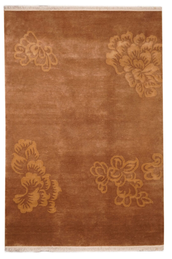 Solid Floral Modern Rug - Handmade Carpets & Rugs